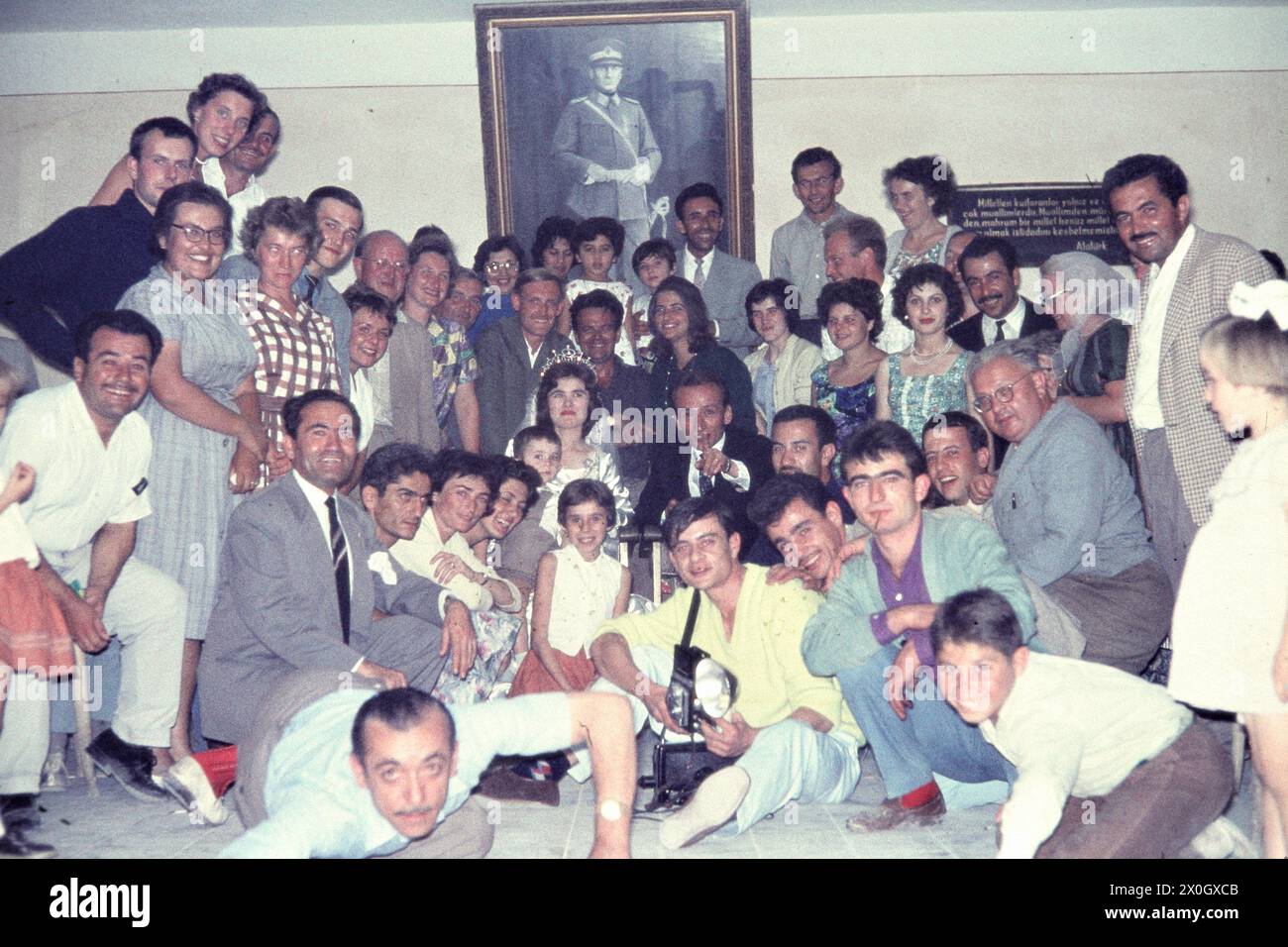 The wedding photo of a Turkish family in Denizli. [automated ...