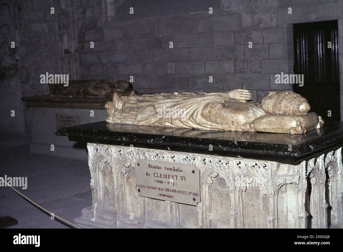 Reproductions of the funerary monuments of Popes Clement VI and ...