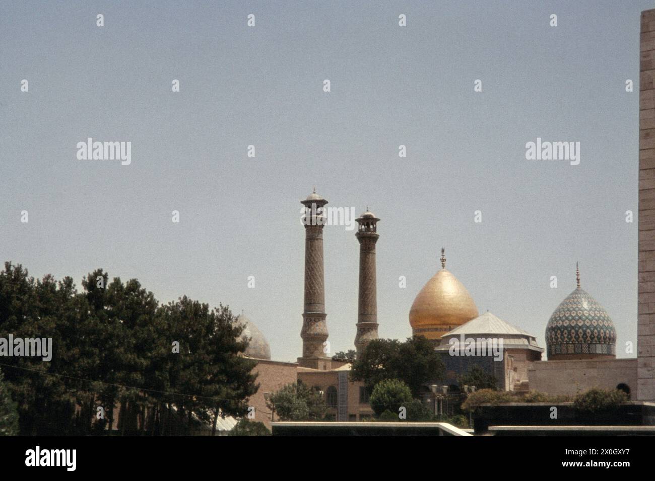 Sanctuary of Shah Abdul Azim and mausoleum Reza Shah Pahlavis with ...