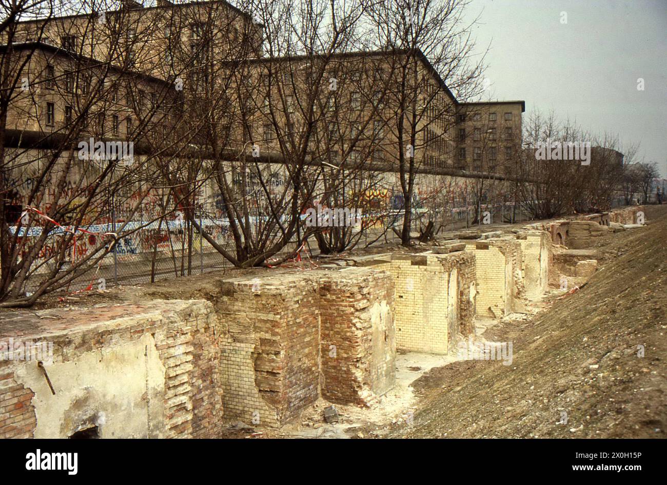 The excavated remains of the torture chambers of the Gestapo (Secret ...