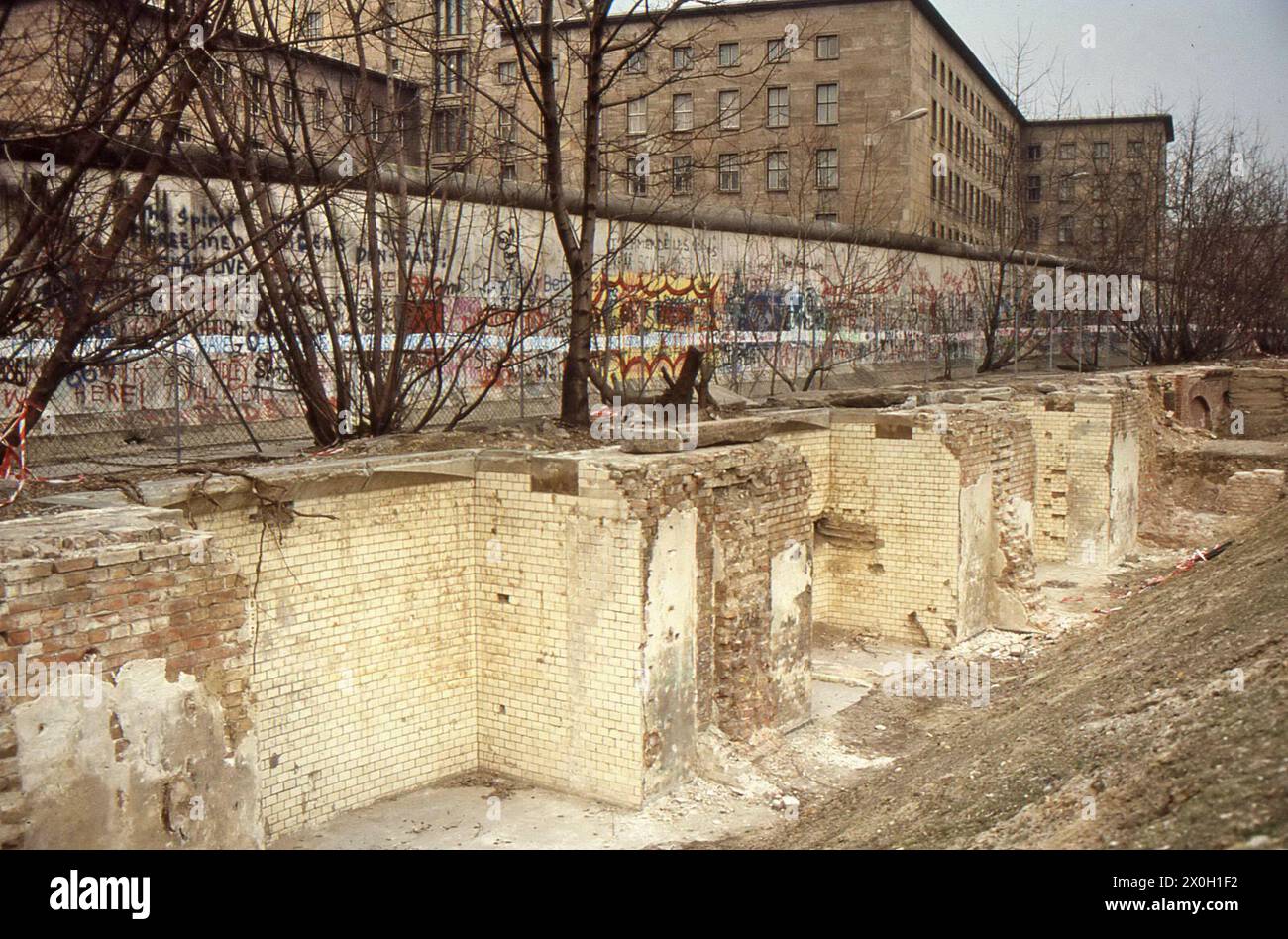 The excavated remains of the torture chambers of the Gestapo (Secret ...