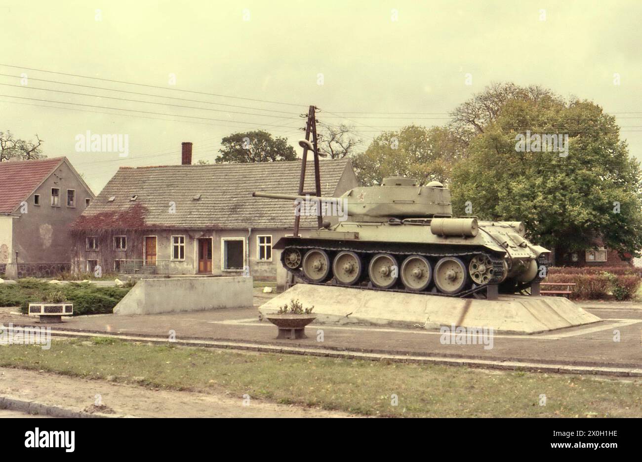Monument to the first Russian tank that rolled towards Berlin in the ...