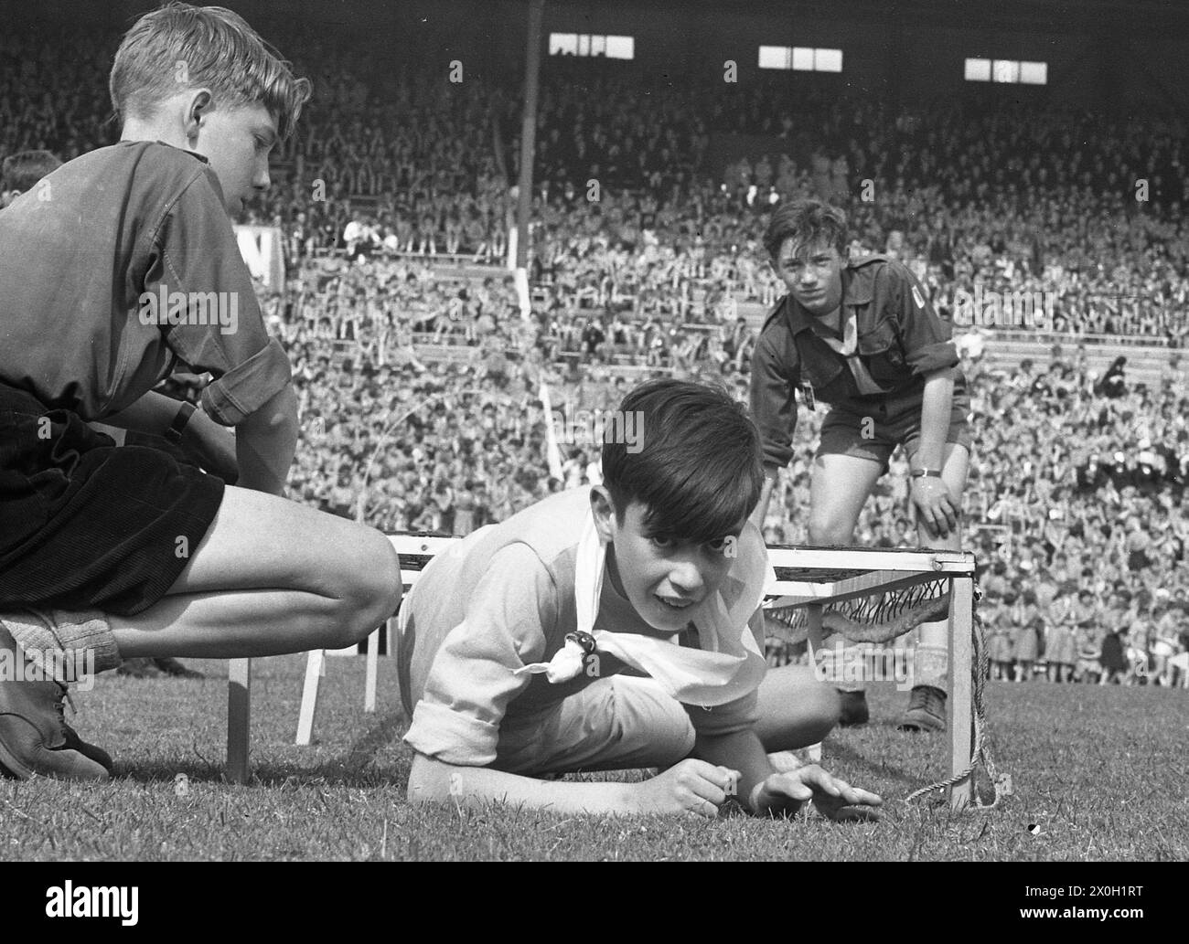 The picture shows Belgian scouts. [automated translation] Stock Photo ...