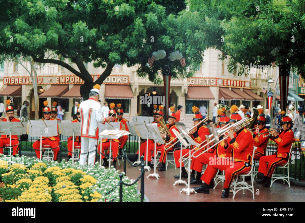 Music band at Disneyland in Anaheim, Los Angeles, California, USA ...