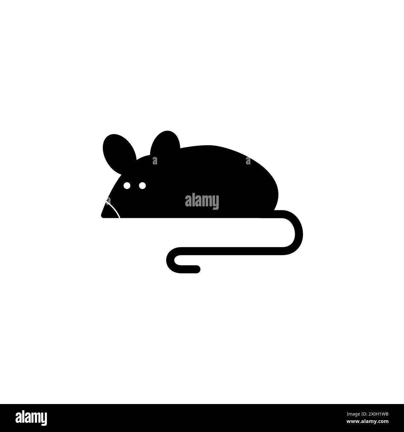 Mouse Rat Animal flat vector icon. Simple solid symbol isolated on white background Stock Vector ...