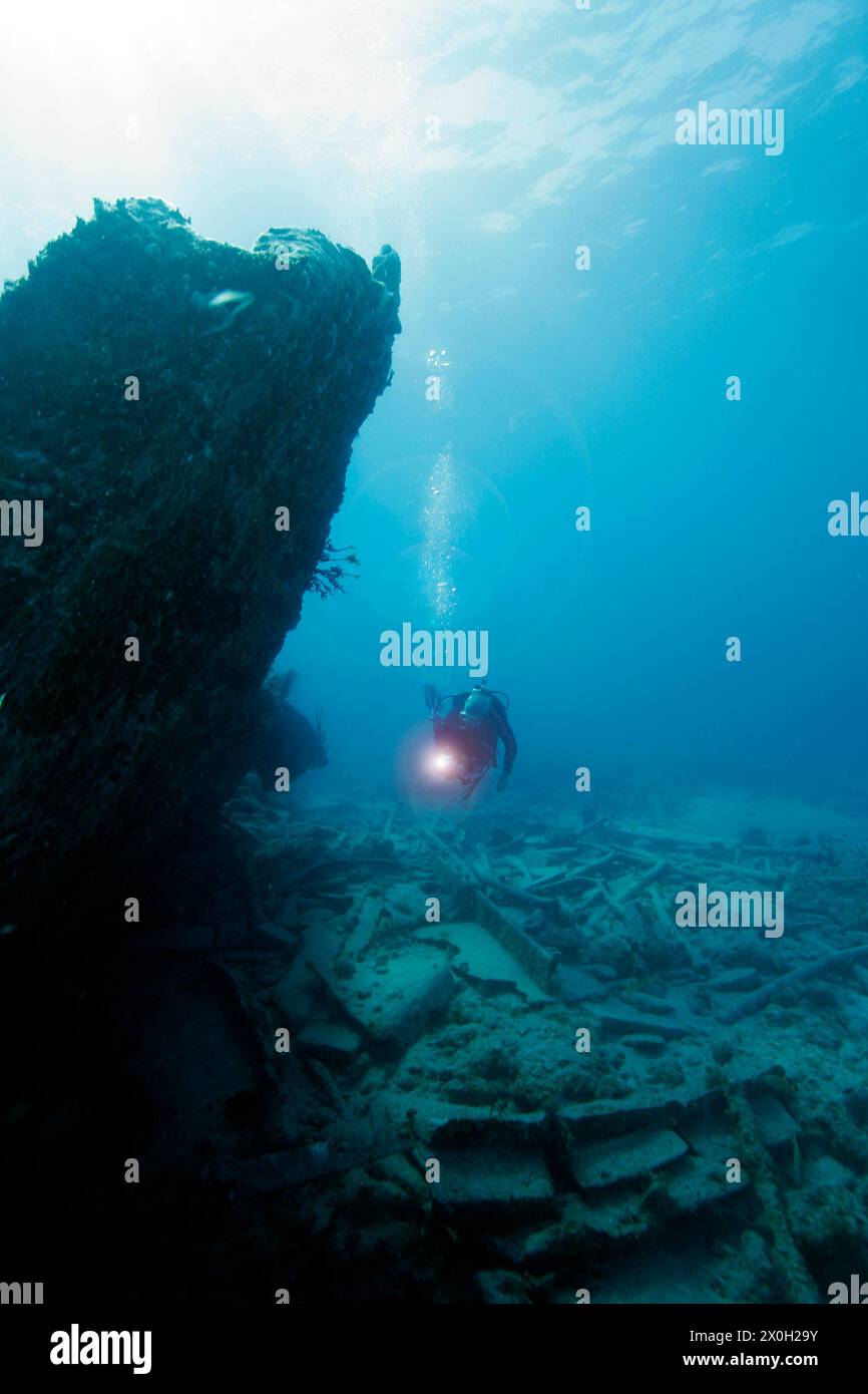 Wreck of the Benwood, Key Largo, Florida Keys Stock Photo - Alamy