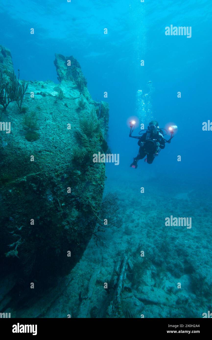 Wreck of the Benwood, Key Largo, Florida Keys Stock Photo - Alamy