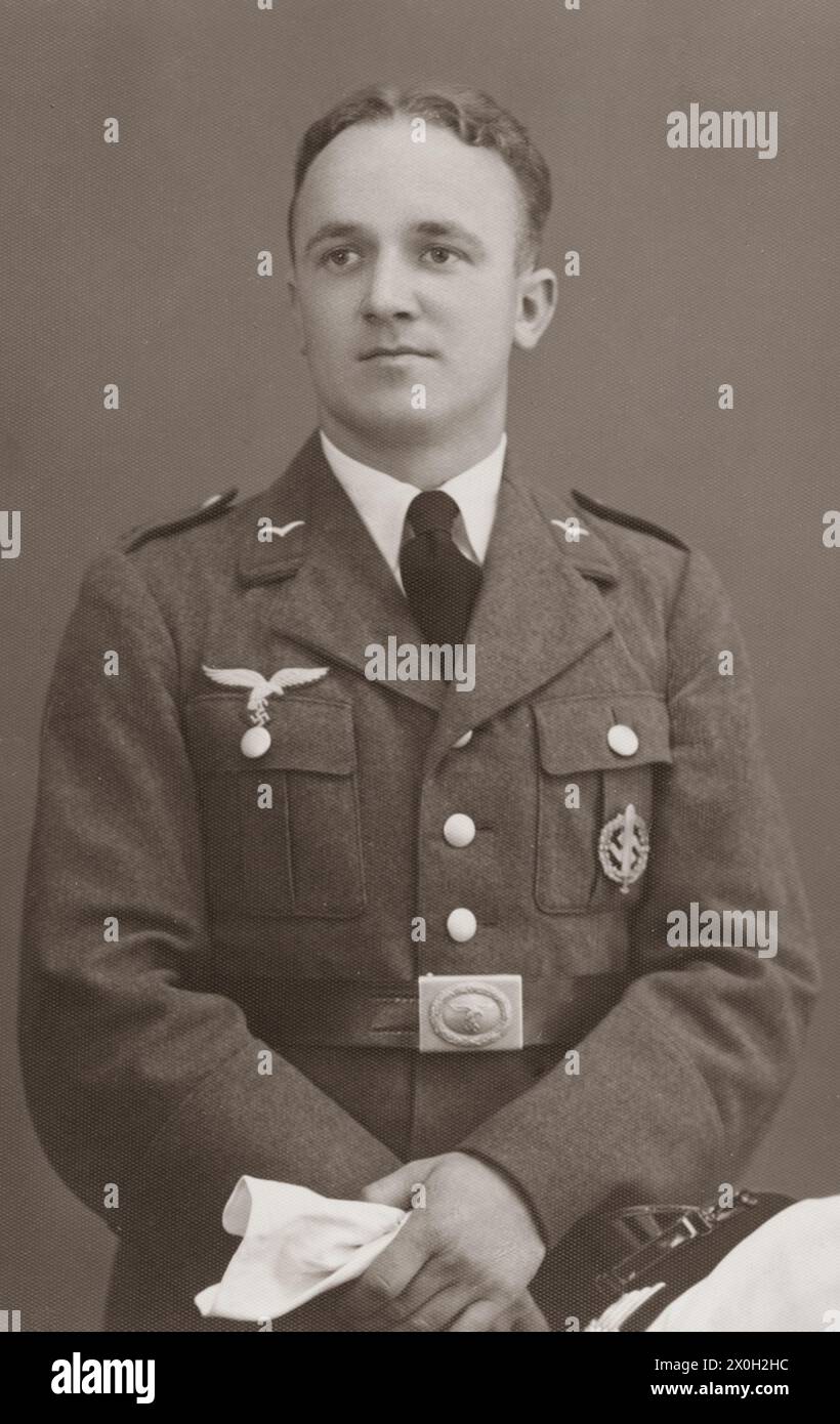 Portrait of a young soldier (Paul) in uniform (undated picture Stock ...