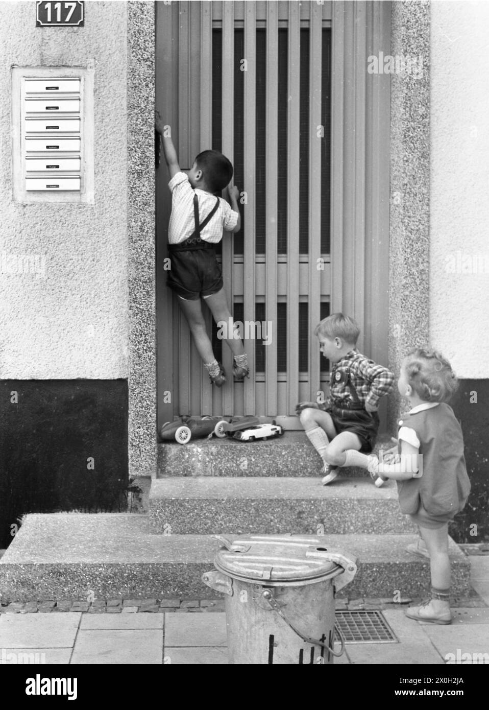 Ringing of a little Black and White Stock Photos & Images - Alamy