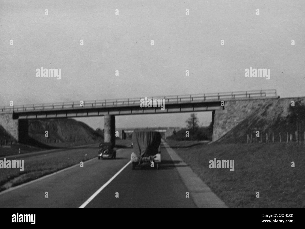 German car autobahn Black and White Stock Photos & Images - Alamy