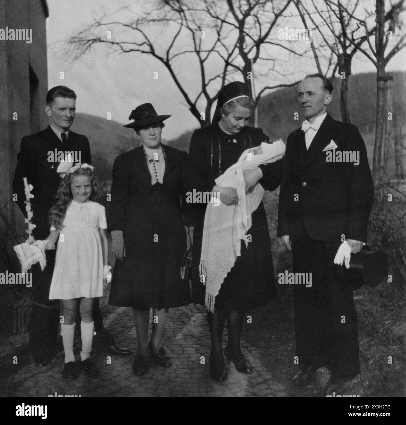 Godparents baptism Black and White Stock Photos & Images - Alamy