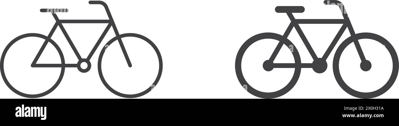 Bicycle icon in flat style. Bike vector illustration on isolated ...