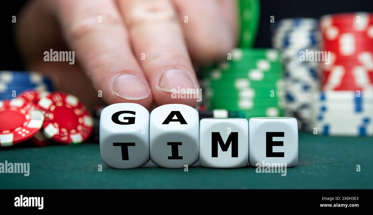 Gaming dice words hi-res stock photography and images - Alamy