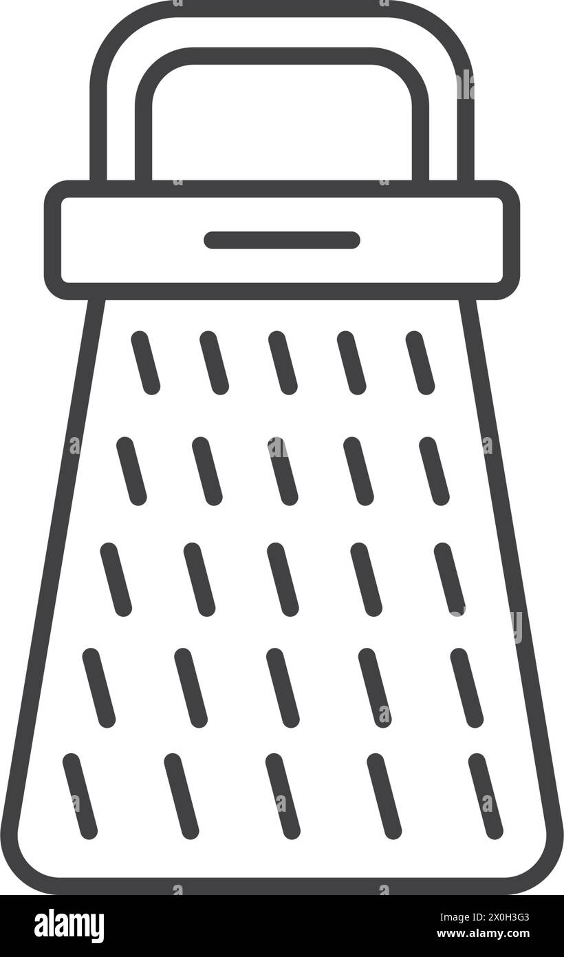 Grater icon in flat style. Cookery vector illustration on isolated ...
