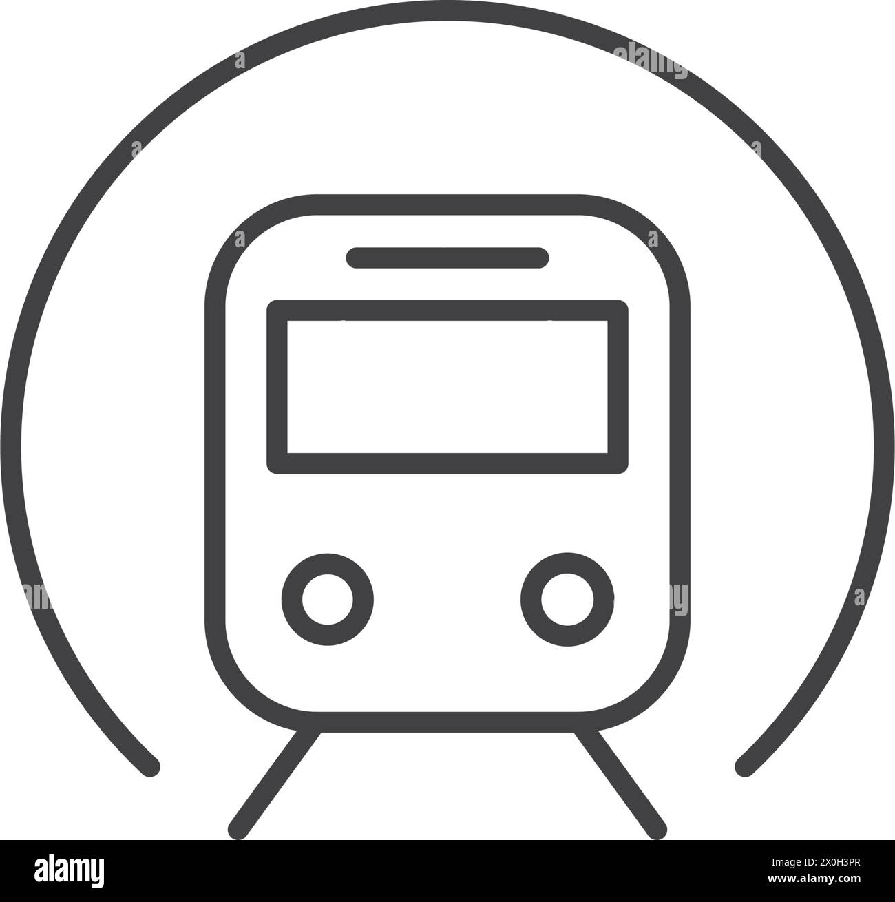 Metro train icon in flat style. Subway vector illustration on isolated ...