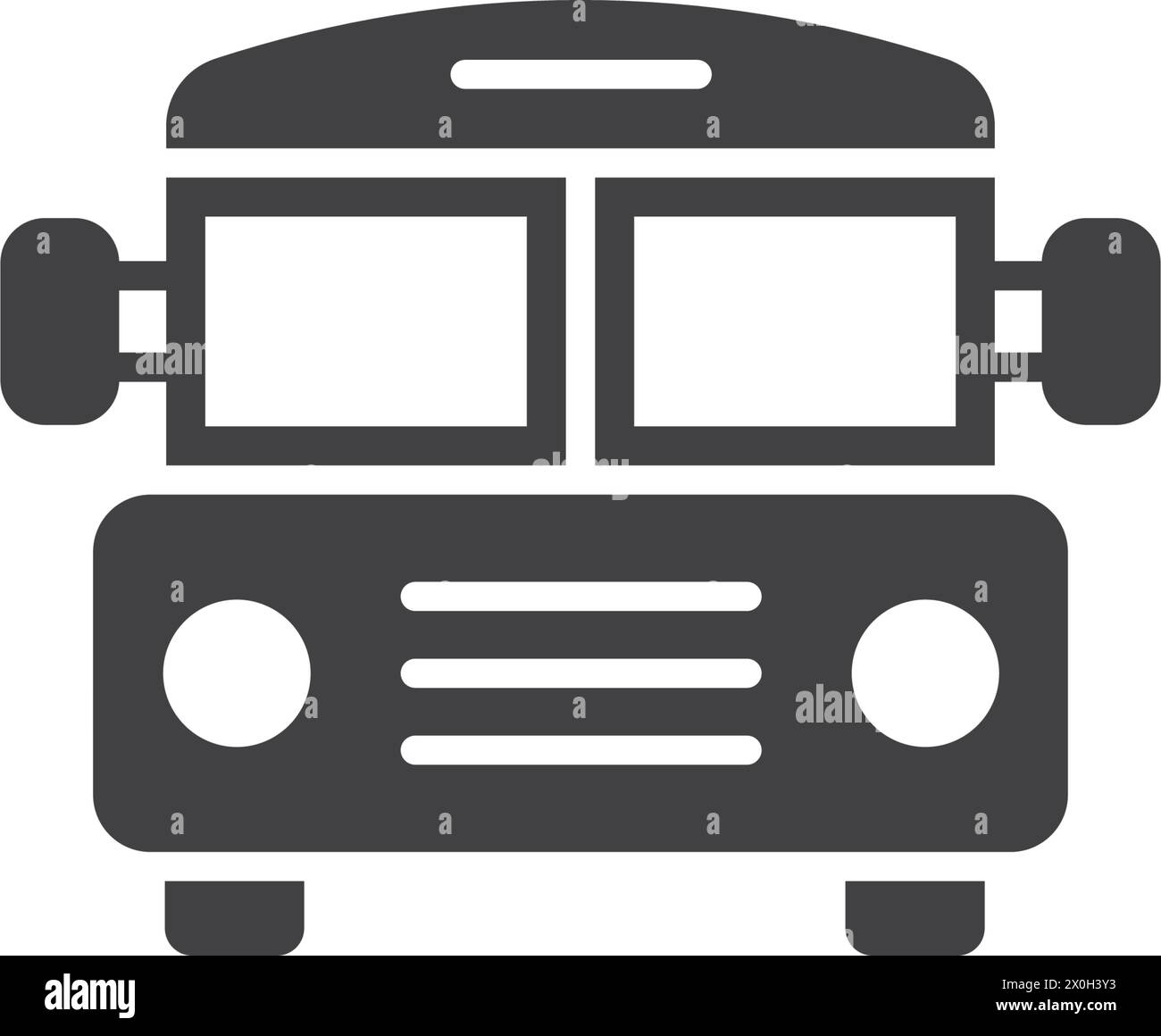 Bus icon in flat style. Autobus vector illustration on isolated ...