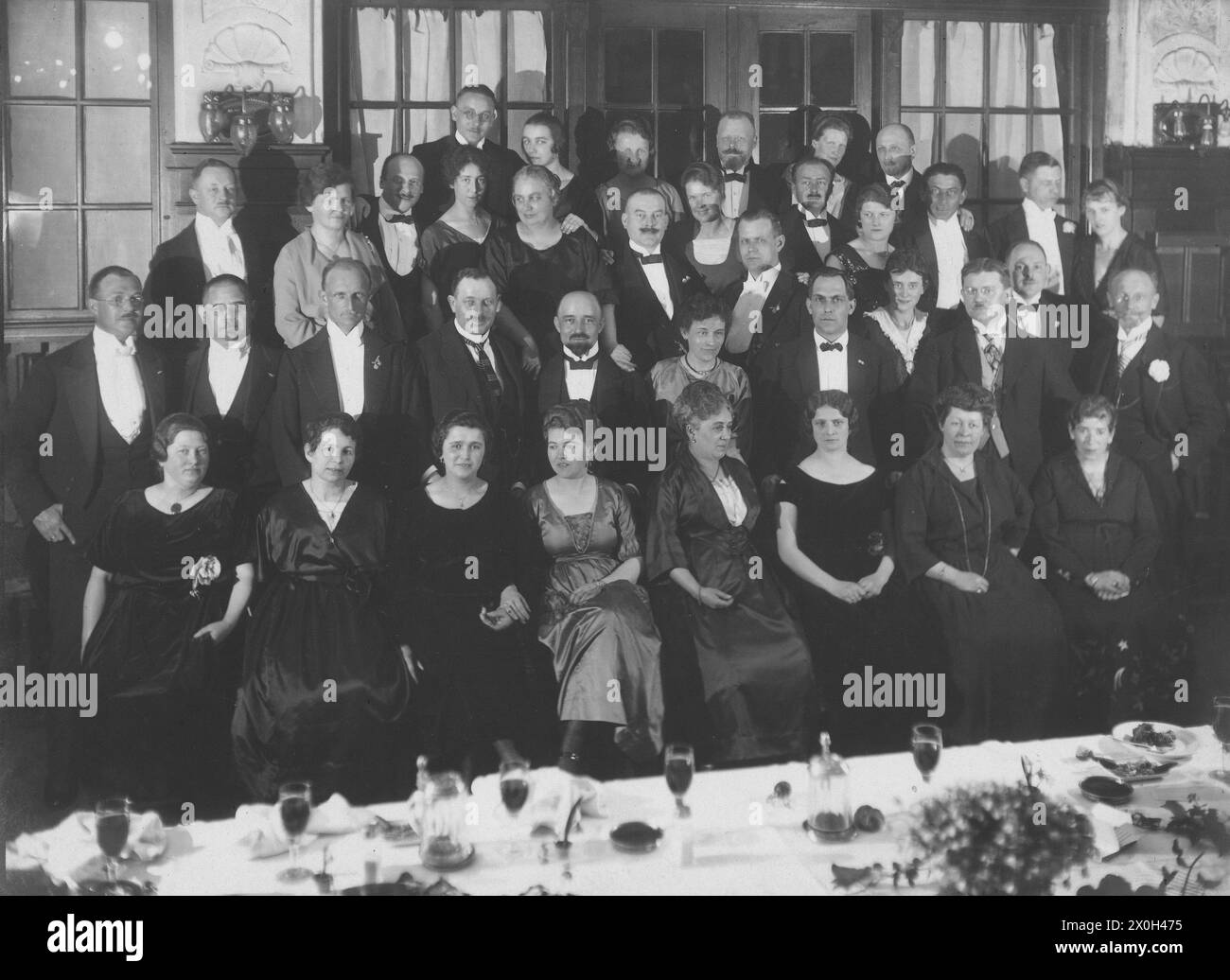 The members of the Munich Lodge of the German Druid Order pose for a ...