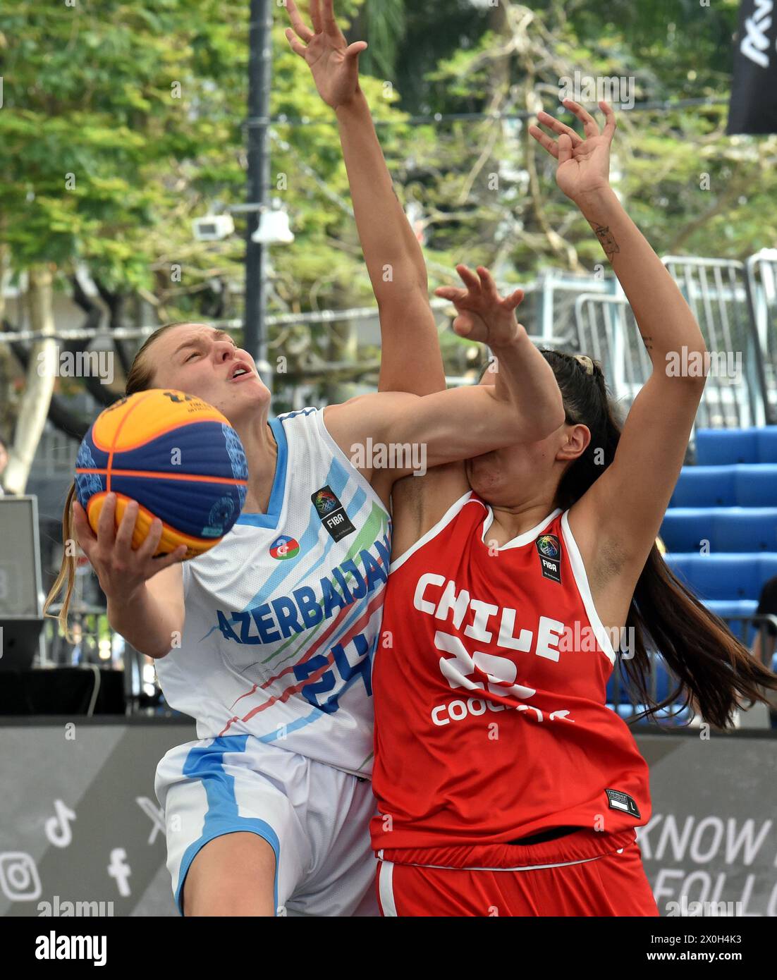 Hong Kong, South China. 12th Apr, 2024. Alexandra Mollenhauer (L) of ...