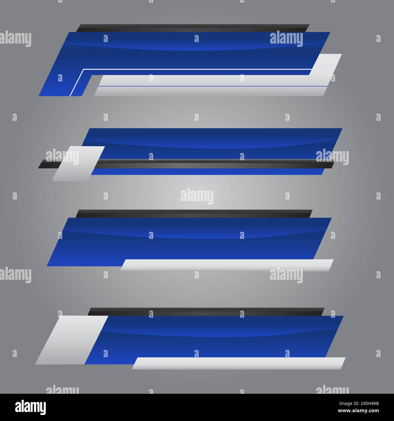 Vector illustration. Banners for broadcasting with negative space to ...