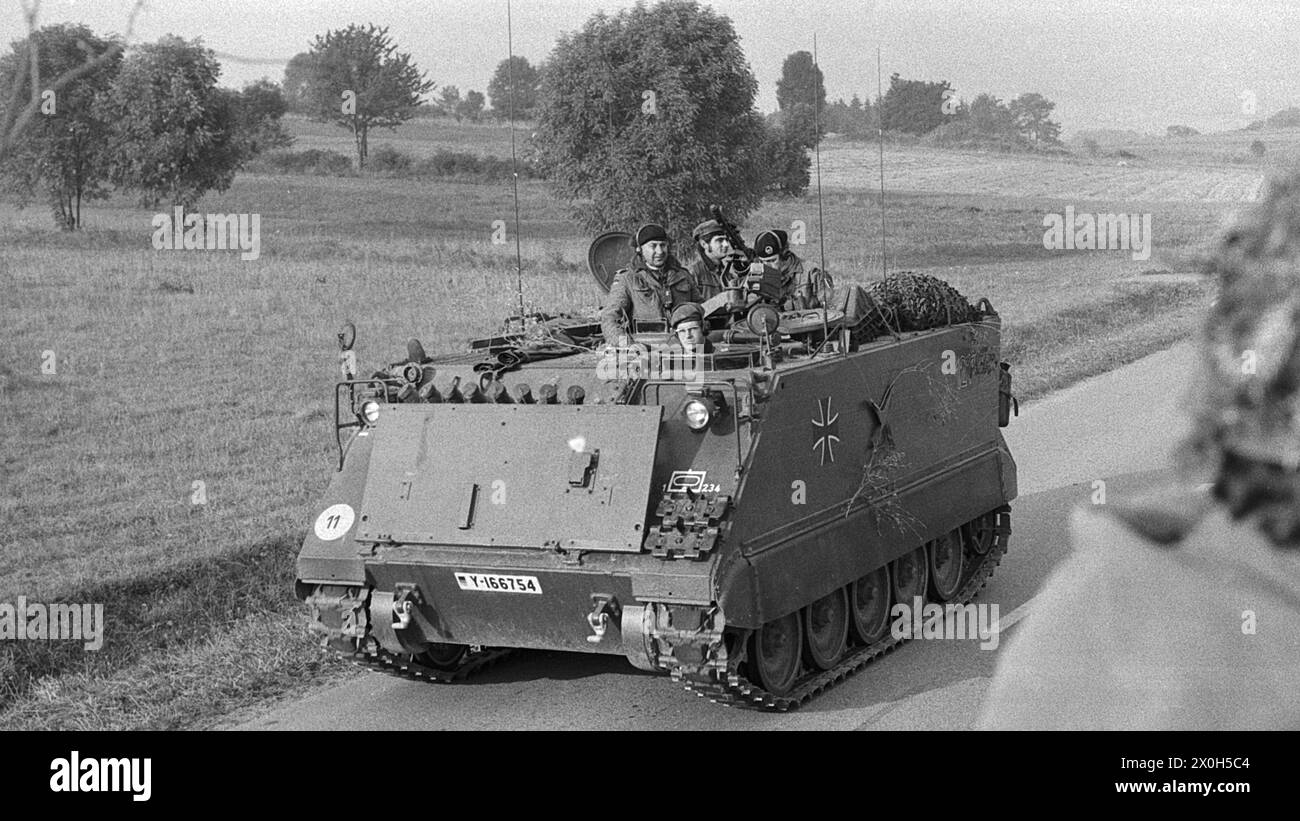 During a military exercise of the II Corps of the Bundeswehr in the ...