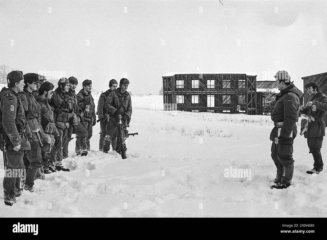 Troop exercise: After the house-to-house battle, the group lined up for ...