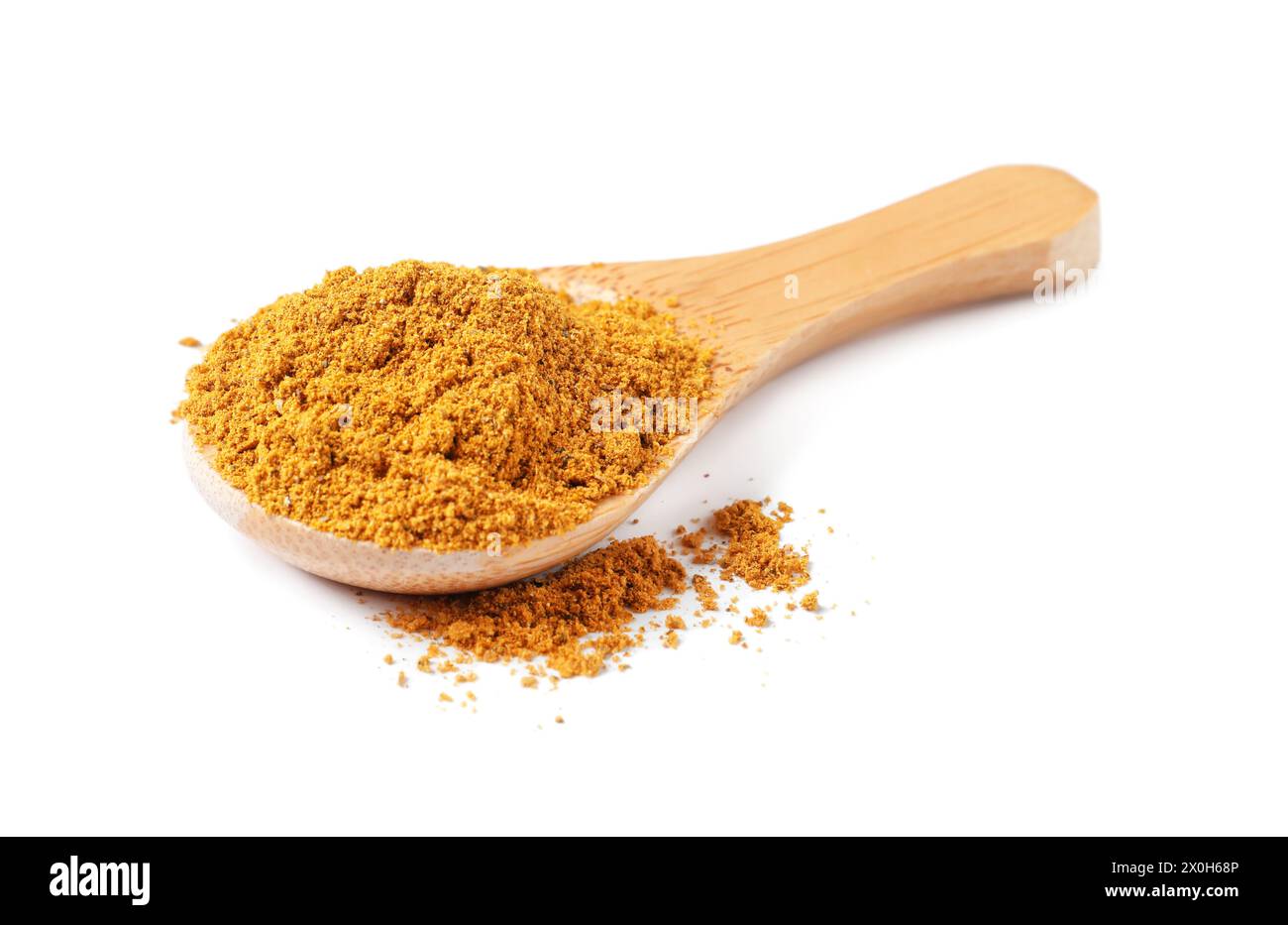 Spoon with dry curry powder isolated on white Stock Photo - Alamy