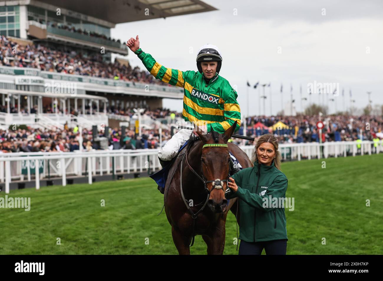 Inothewayurthinkin ridden by Mark Walsh celebrates winning the 1:45pm ...