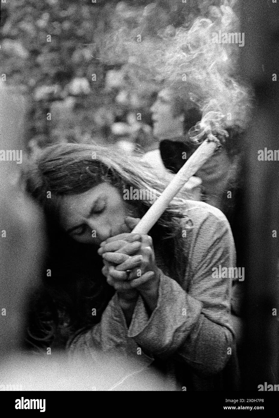 Drug abuse with marijuana at a festival at the Thingstätte in ...