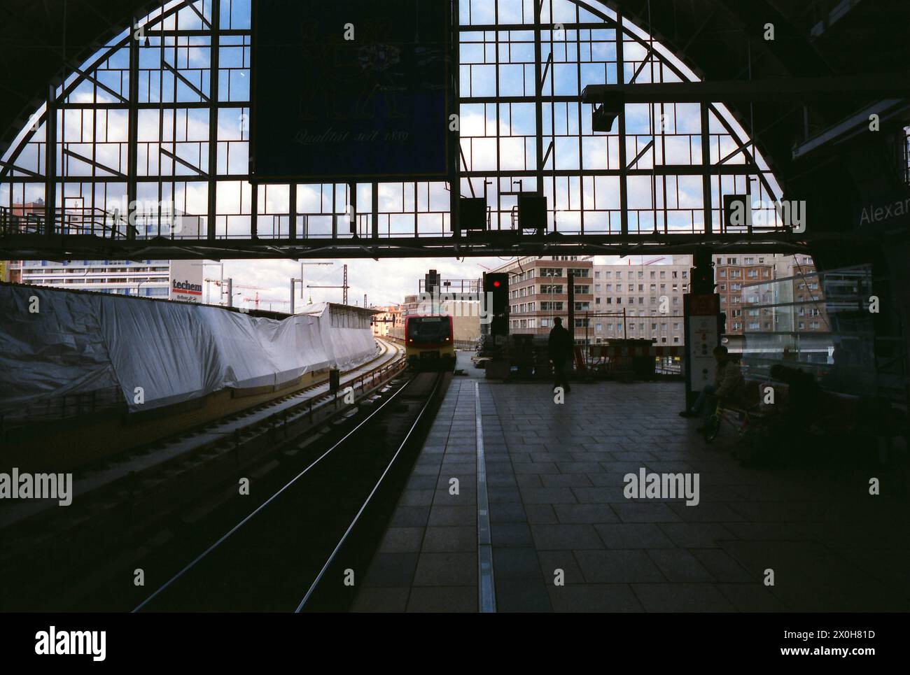 The picture shows the station during the conversion work, the third S ...