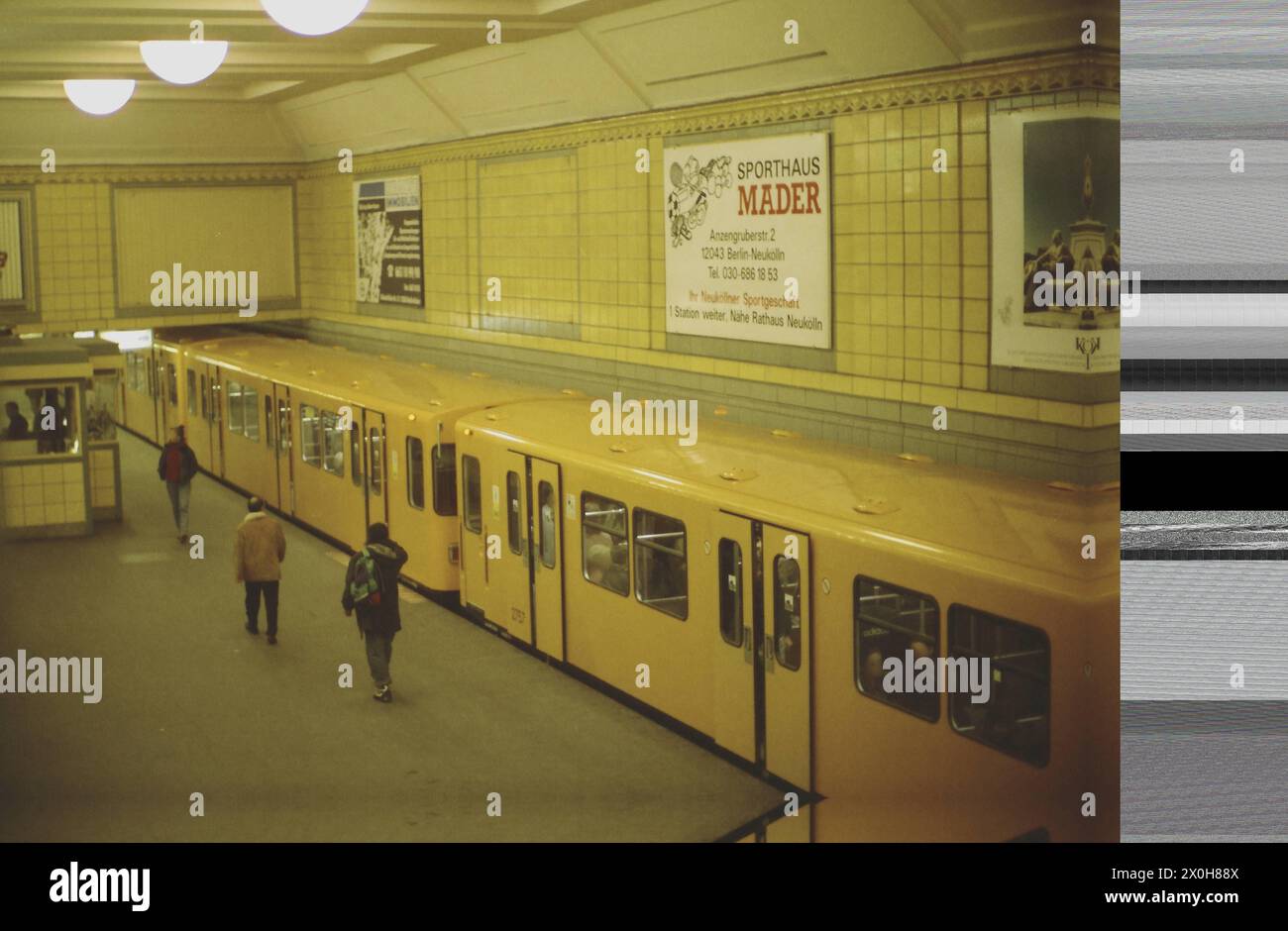On July 13, 1996, subway line 8 is extended to the Herrmannstrasse S ...