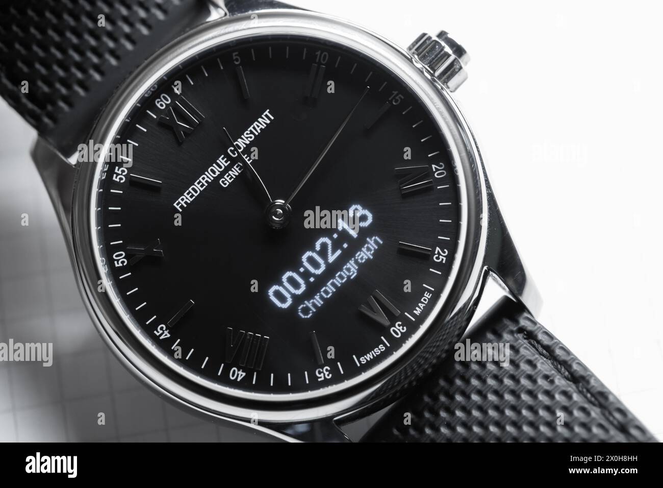 Geneva, Switzerland - November 18, 2021: Frederique Constant Smartwatch ...