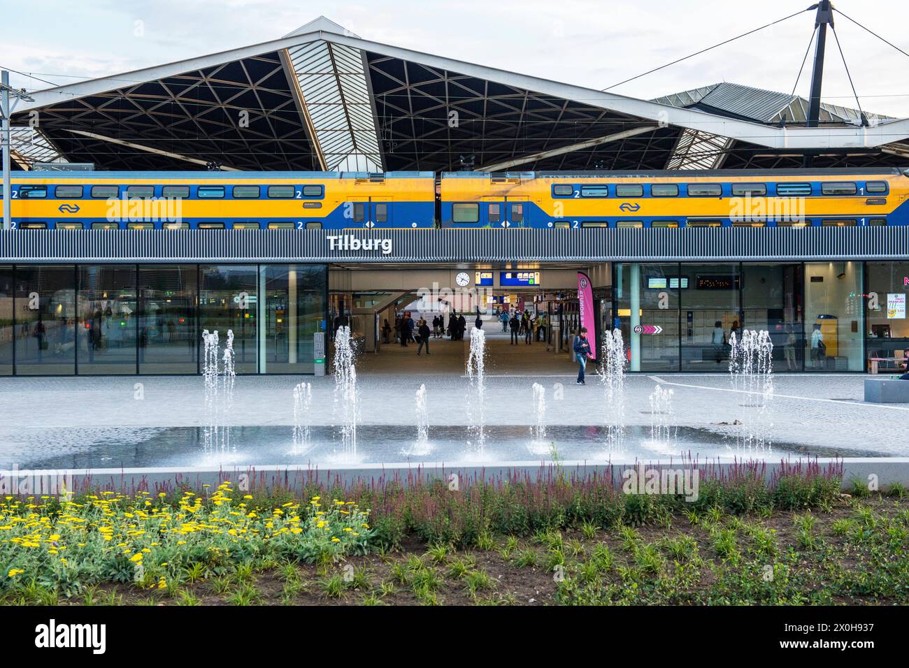 Railway Station North Entrance Tilburg, Netherlands. The Northern ...