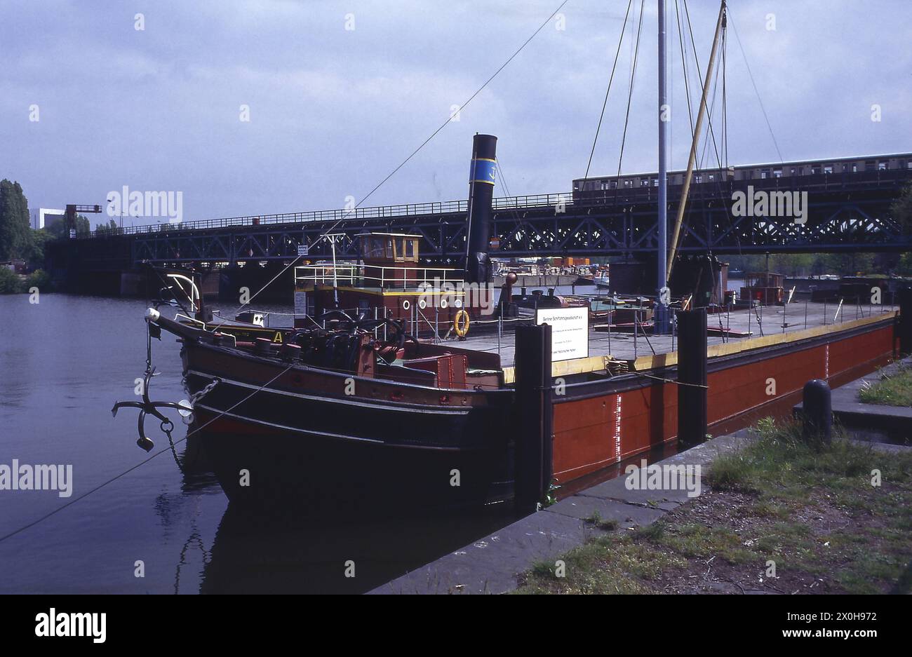 A parcel of historic ships lies on the quay, including the tug Andreas ...