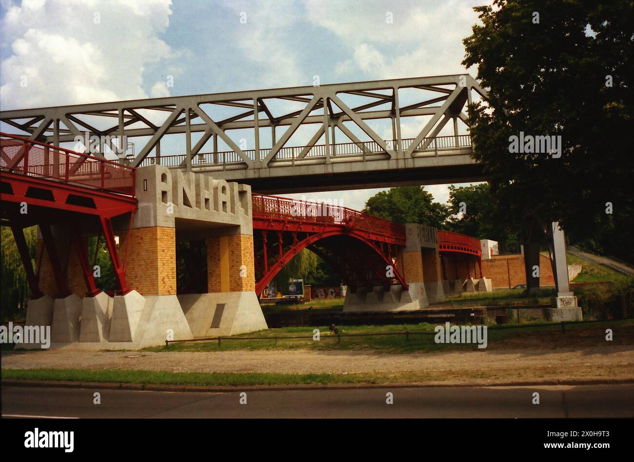 The red bridge symbolizes the former access routes to the above-ground ...