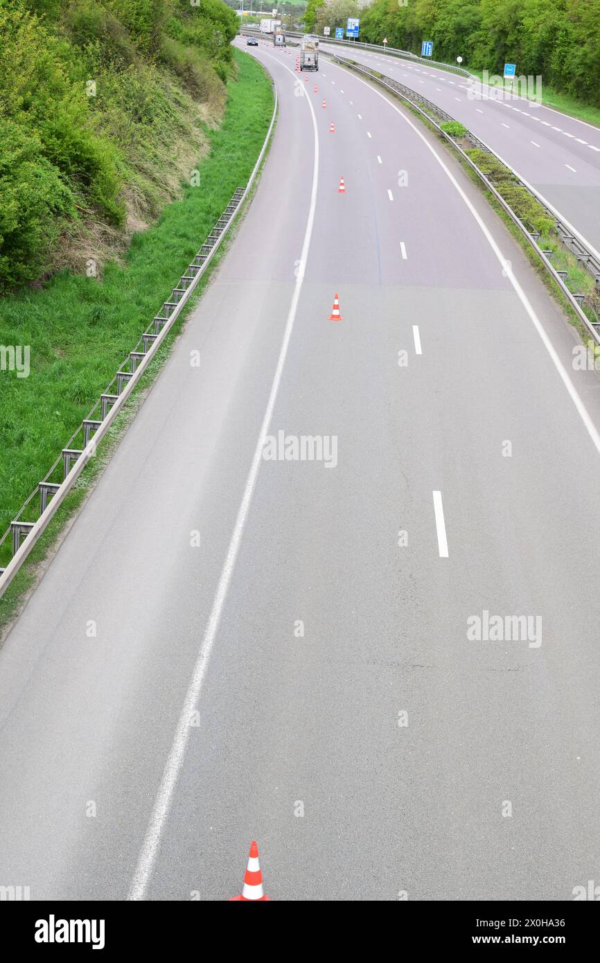 empty Autobahn in Luxembourg Stock Photo - Alamy