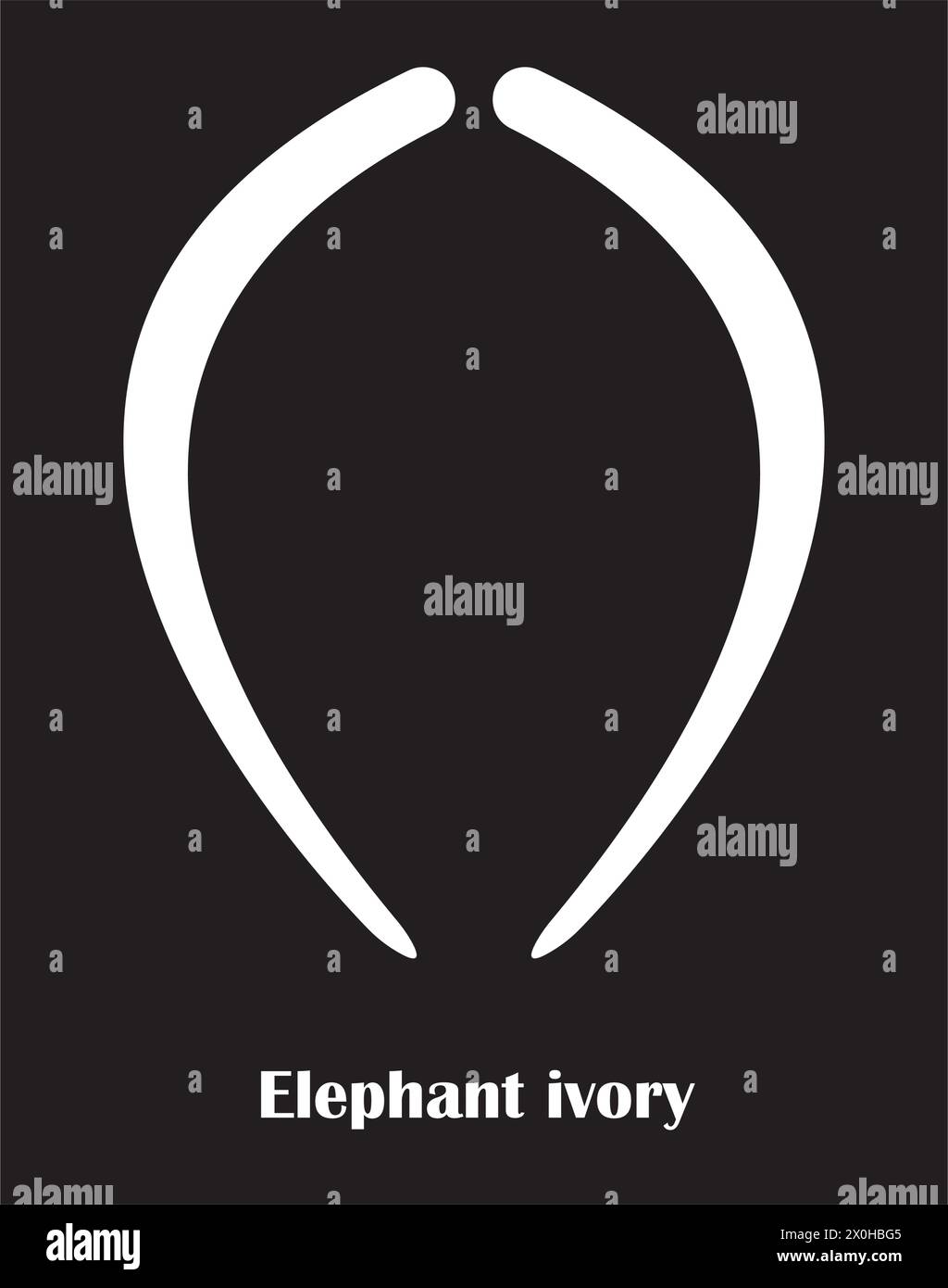 elephant tusk icon vector illustration symbol design Stock Vector Image ...