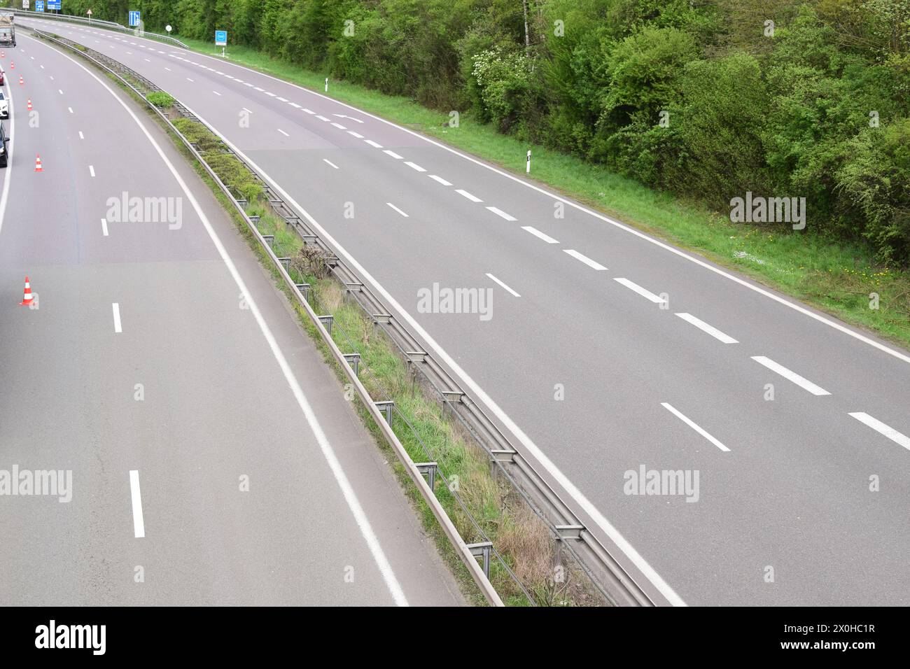 empty Autobahn in Luxembourg Stock Photo - Alamy