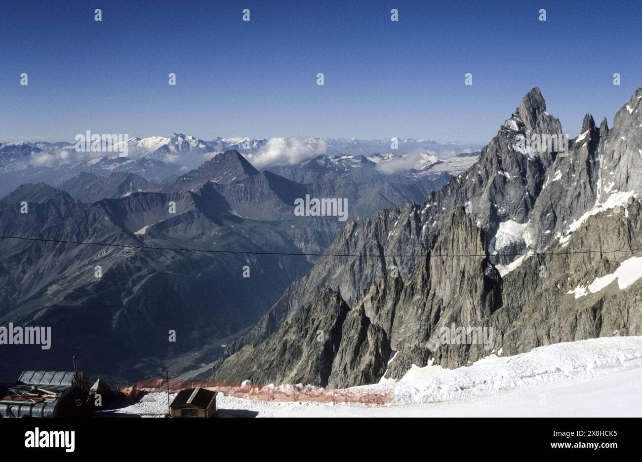 Peuterey ridge with the Aiguille Noire de Peuterey [automated ...