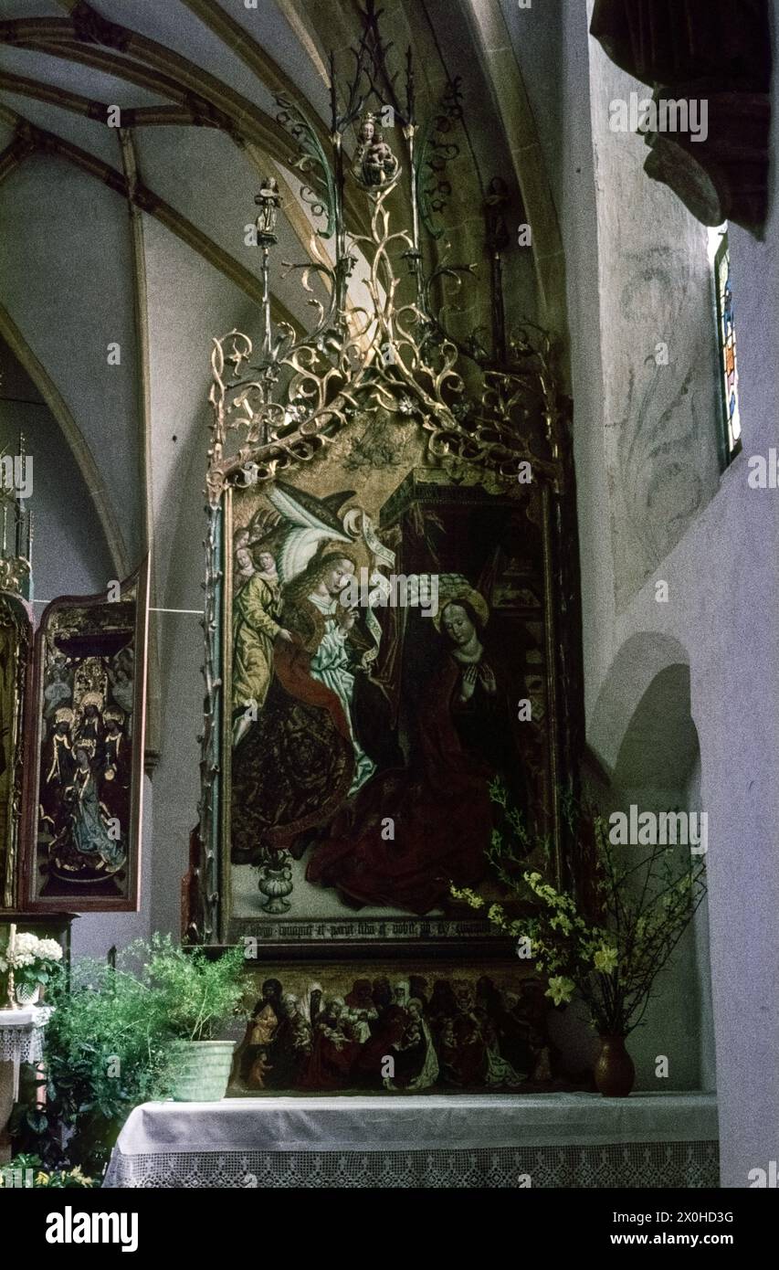 Interior view of the Holy Trinity Chapel, which was decorated for a ...