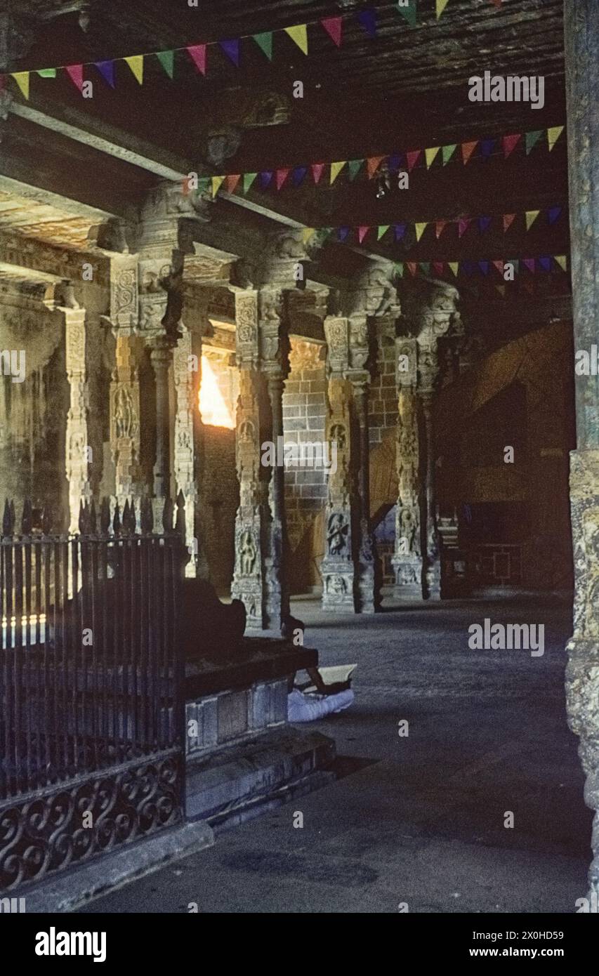 Interior of a temple in the temple district [automated translation ...