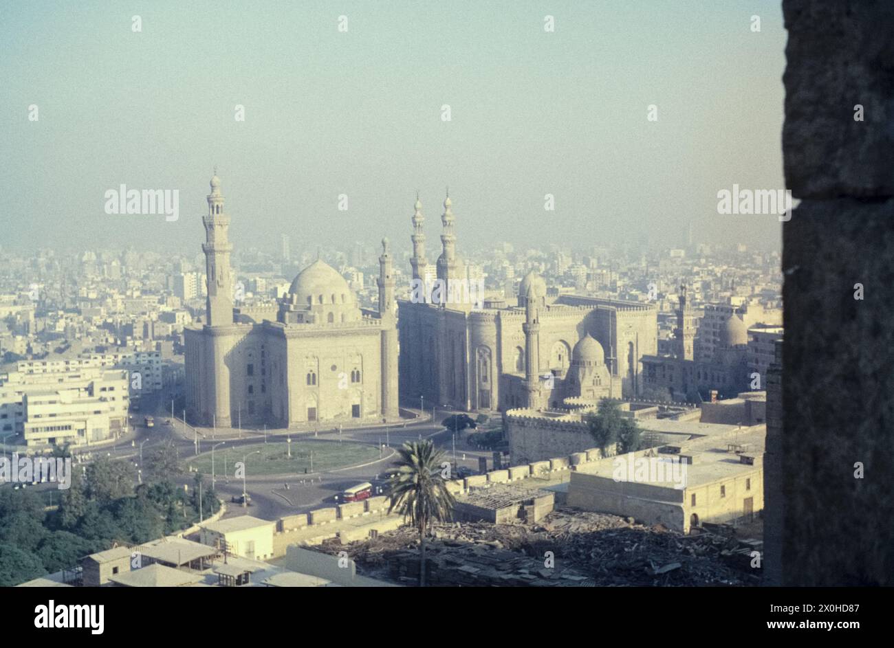 View of the Sultan Hasan Mosque and the ar-Rifa'i Mosque from the ...