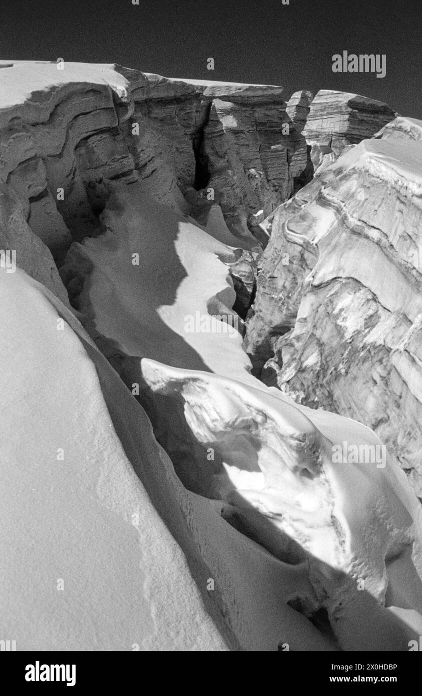 Glacier break at the foot of the Outer Black Ridge. [automated ...