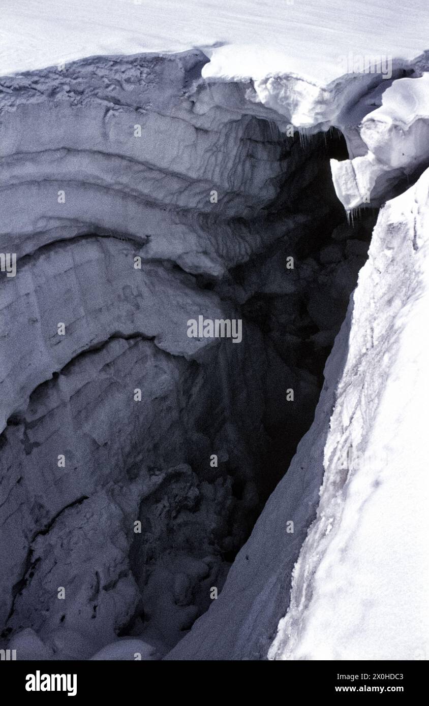 Glacier break at the foot of the Outer Black Ridge. [automated ...