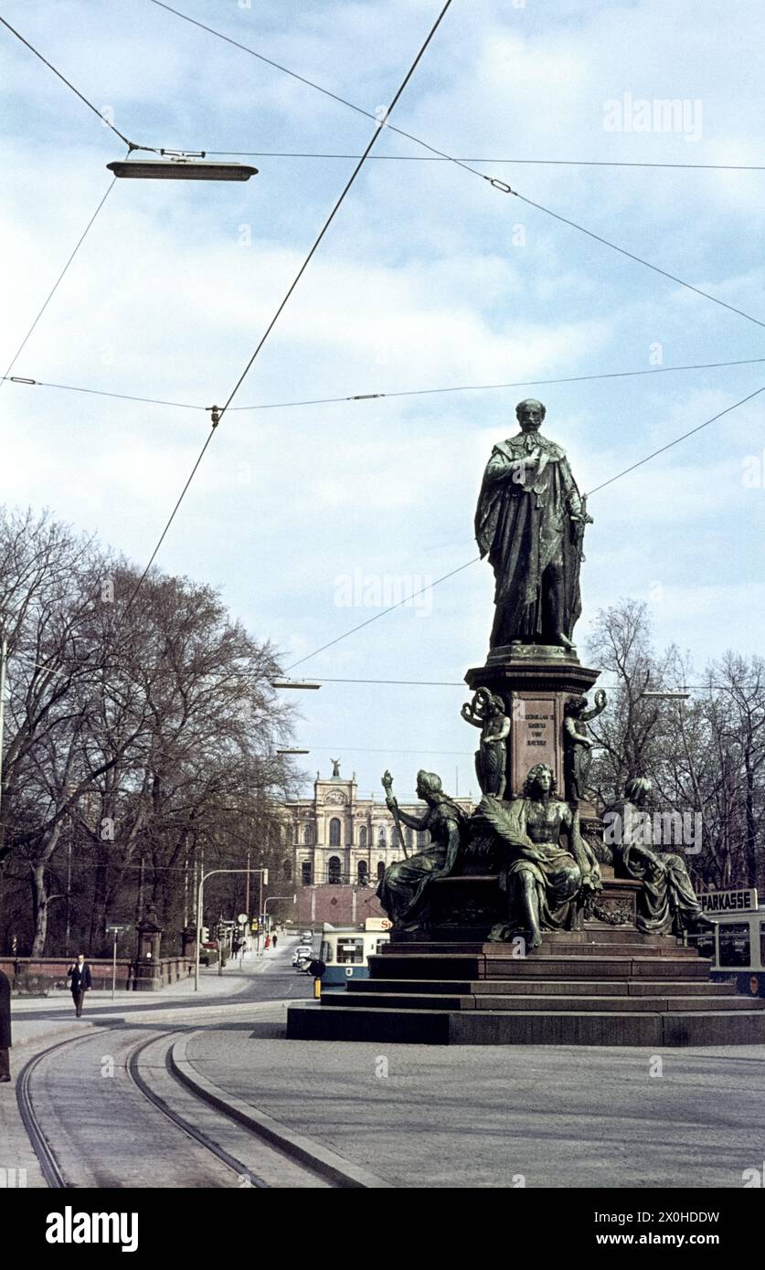 The Max II monument with the Maximilianeum in the background ...