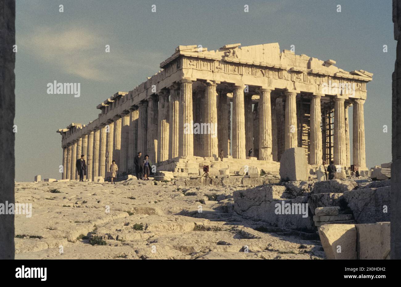 The Parthenon Temple before the time of mass tourism. [automated ...