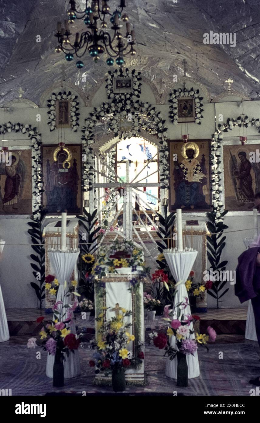 Interior of the small chapel of Father Timofei on Munich's ...