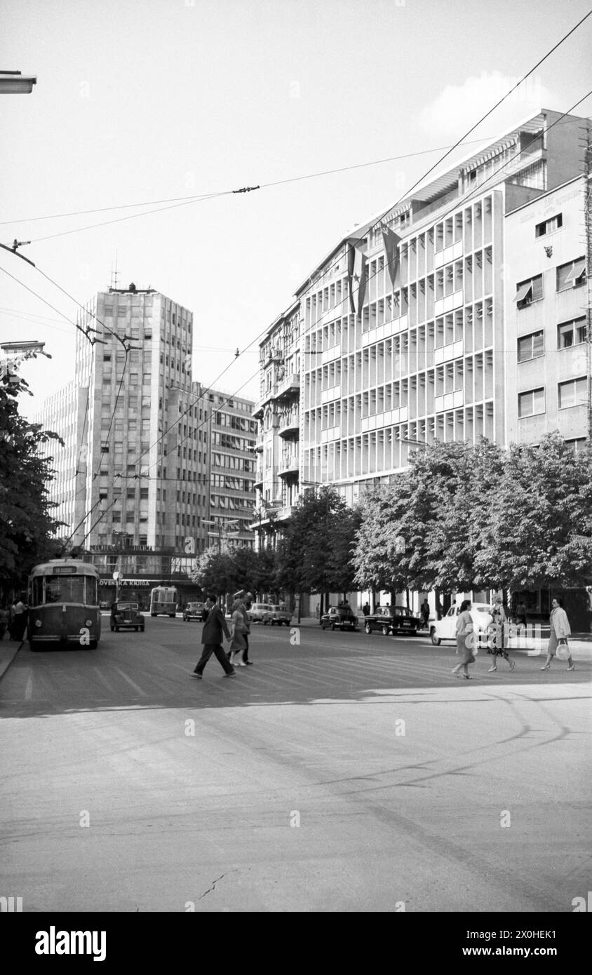 View of Terazije Street in Belgrade in May 1958. [automated translation ...