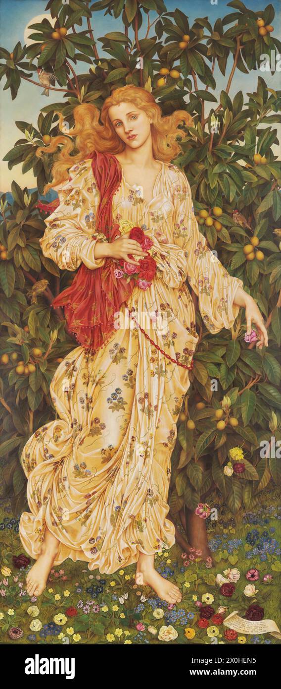 Evelyn De Morgan, Flora (1894) Evelyn De Morgan Stock Photo - Alamy