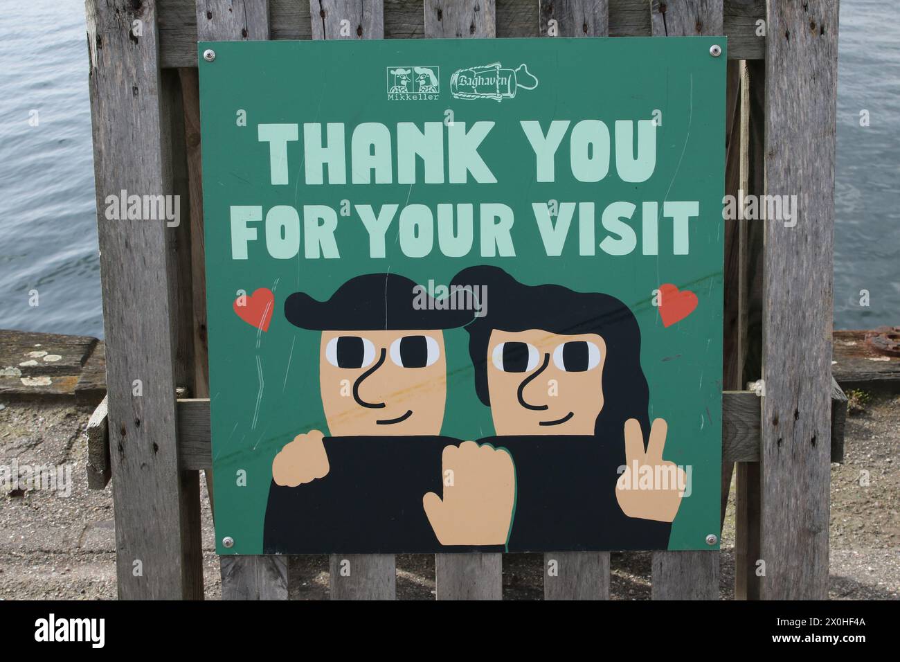 Thank you for your visit sign Refen Copenhagen Denmark April 2024 Stock ...