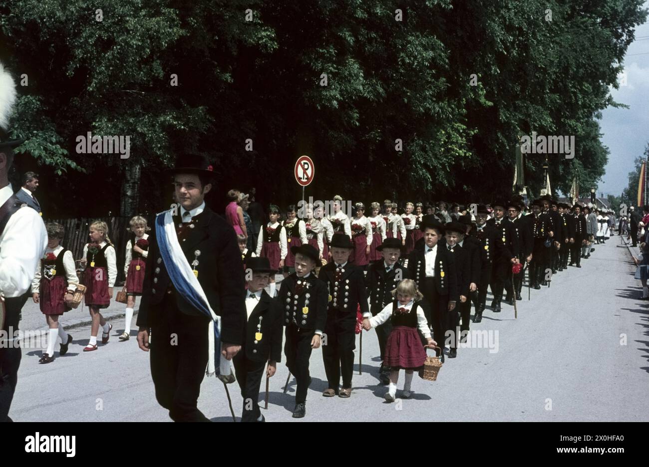 Traditional costume festival in Ismaning near Munich. [automated ...